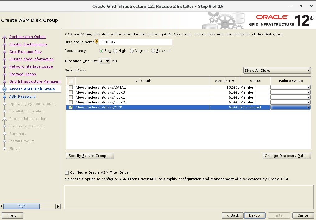 FLEX ASM – Oracle Database