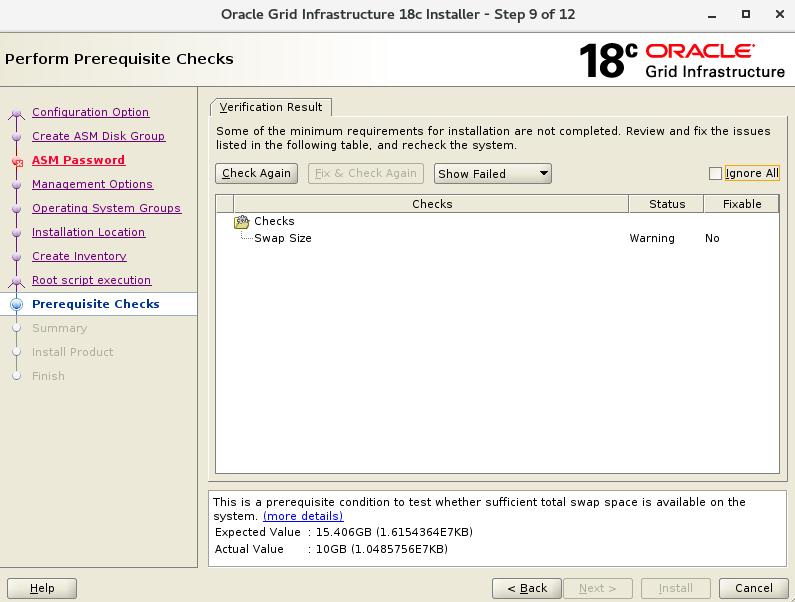 نصب Grid Infrastructure 18c و راه اندازی Asm Oracle Database