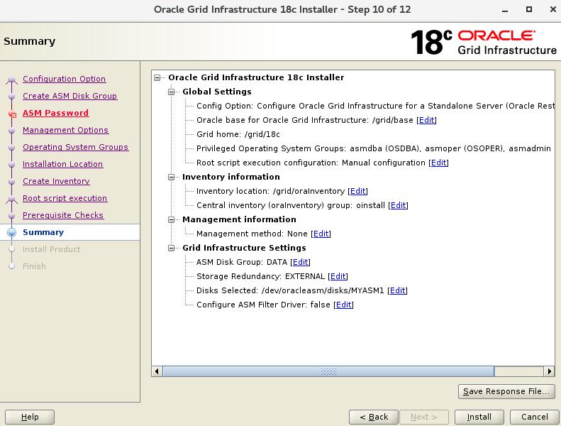 نصب Grid Infrastructure 18c و راه اندازی Asm Oracle Database