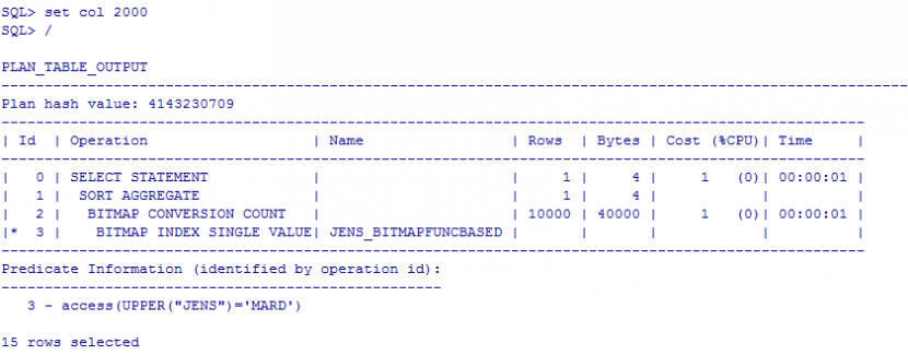 ایندکس های FUNCTION BASED – Oracle Database