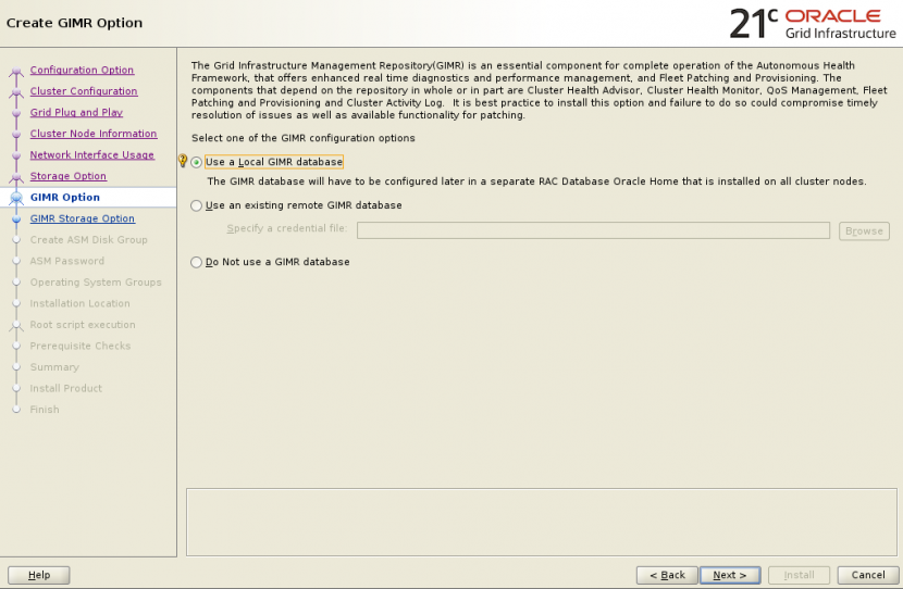 تغییرات GIMR Database در اوراکل کلاستر 21c – Oracle Database